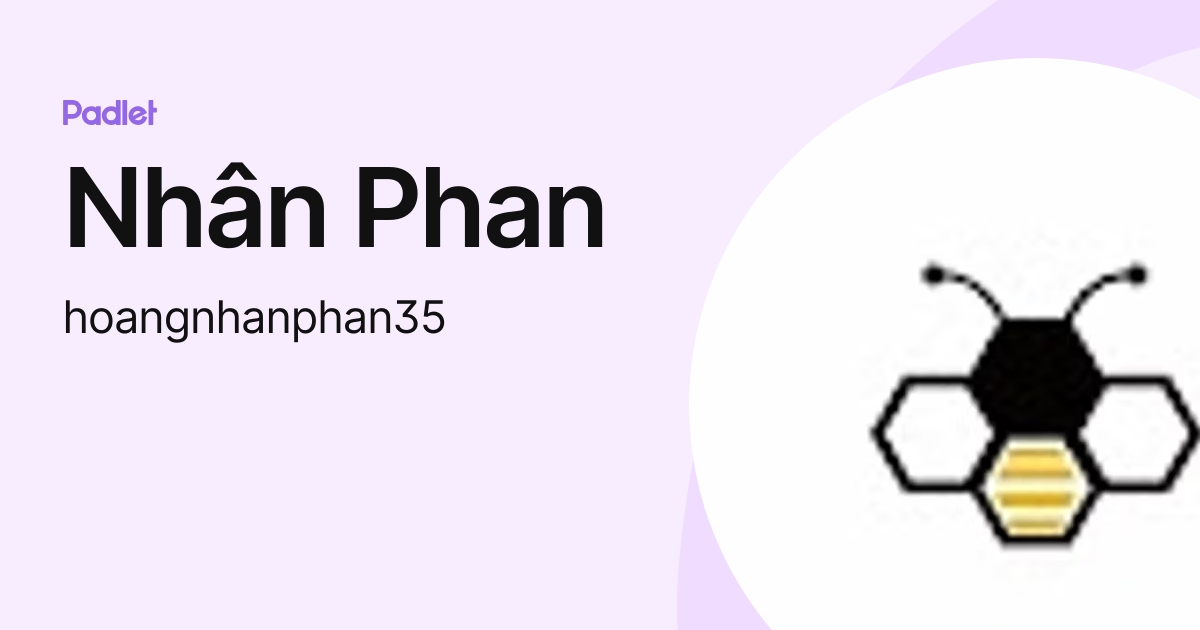 Nhân Phan (hoangnhanphan35) profile | Padlet