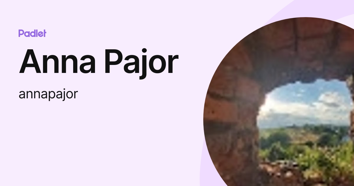 Anna Pajor (annapajor) profile | Padlet