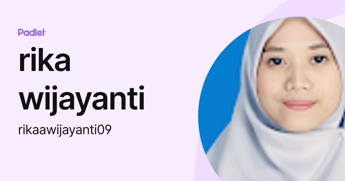 rika wijayanti (rikaawijayanti09) profile | Padlet