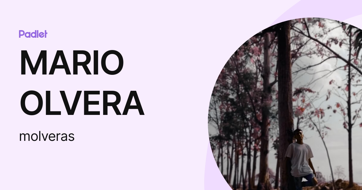 MARIO OLVERA (molveras) profile | Padlet