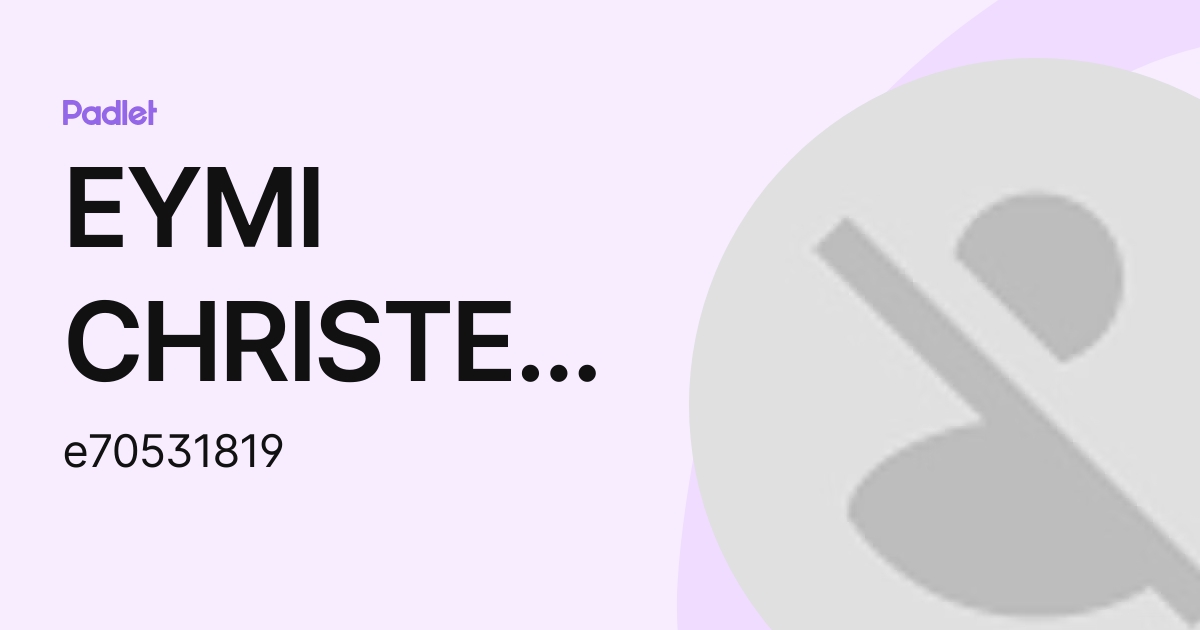 EYMI CHRISTELL JARAMILLO SUAREZ (e70531819) profile | Padlet