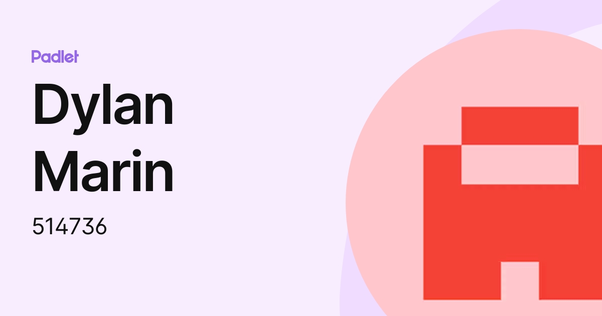 Dylan Marin (514736) profile | Padlet