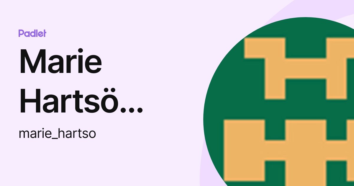 Marie Hartsö Stensängsskolan (marie_hartso) profile | Padlet