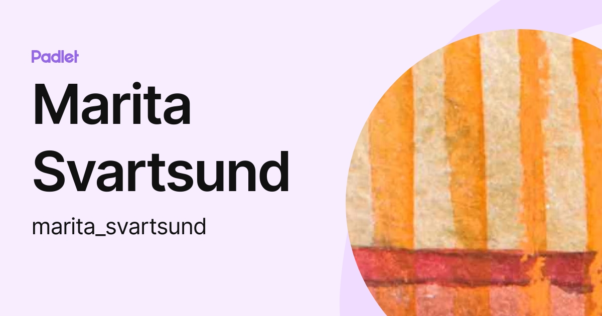 Marita Svartsund (marita_svartsund) profile | Padlet