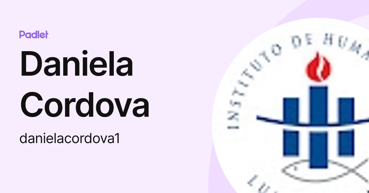Daniela Cordova (danielacordova1) profile | Padlet