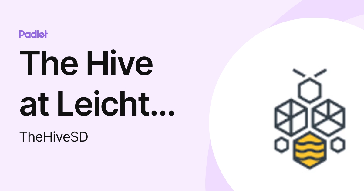 The Hive at Leichtag Commons (TheHiveSD) profile | Padlet