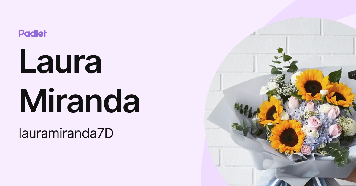 Laura Miranda (lauramiranda7D) profile | Padlet