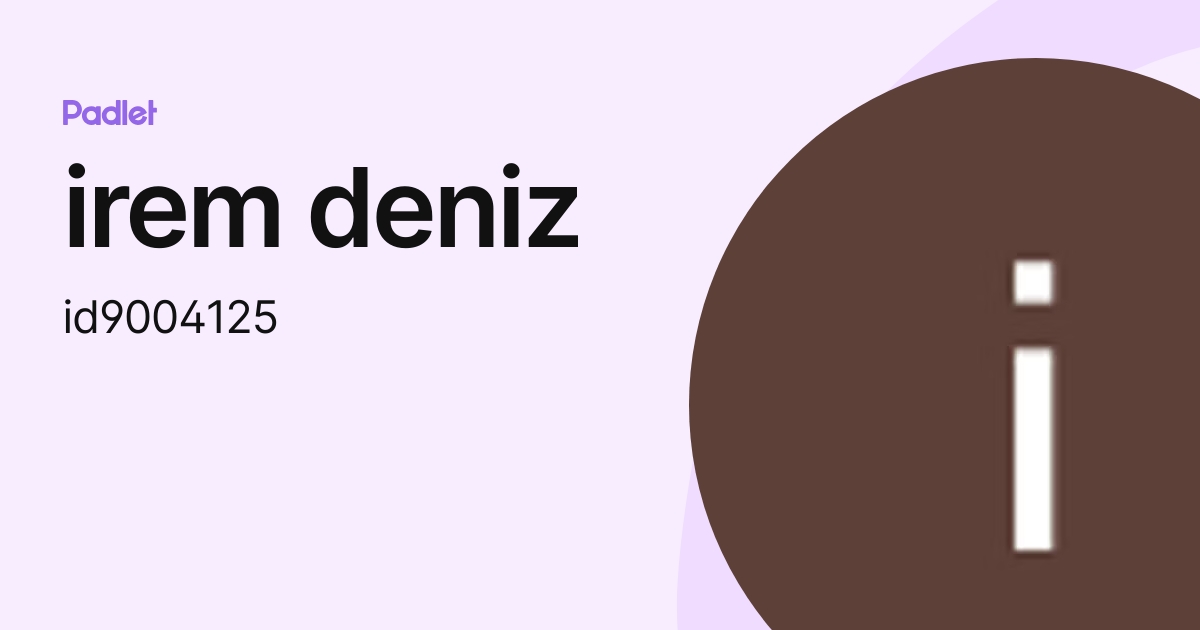 irem deniz (id9004125) profile | Padlet
