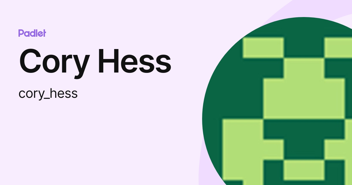 Cory Hess (cory_hess) profile | Padlet