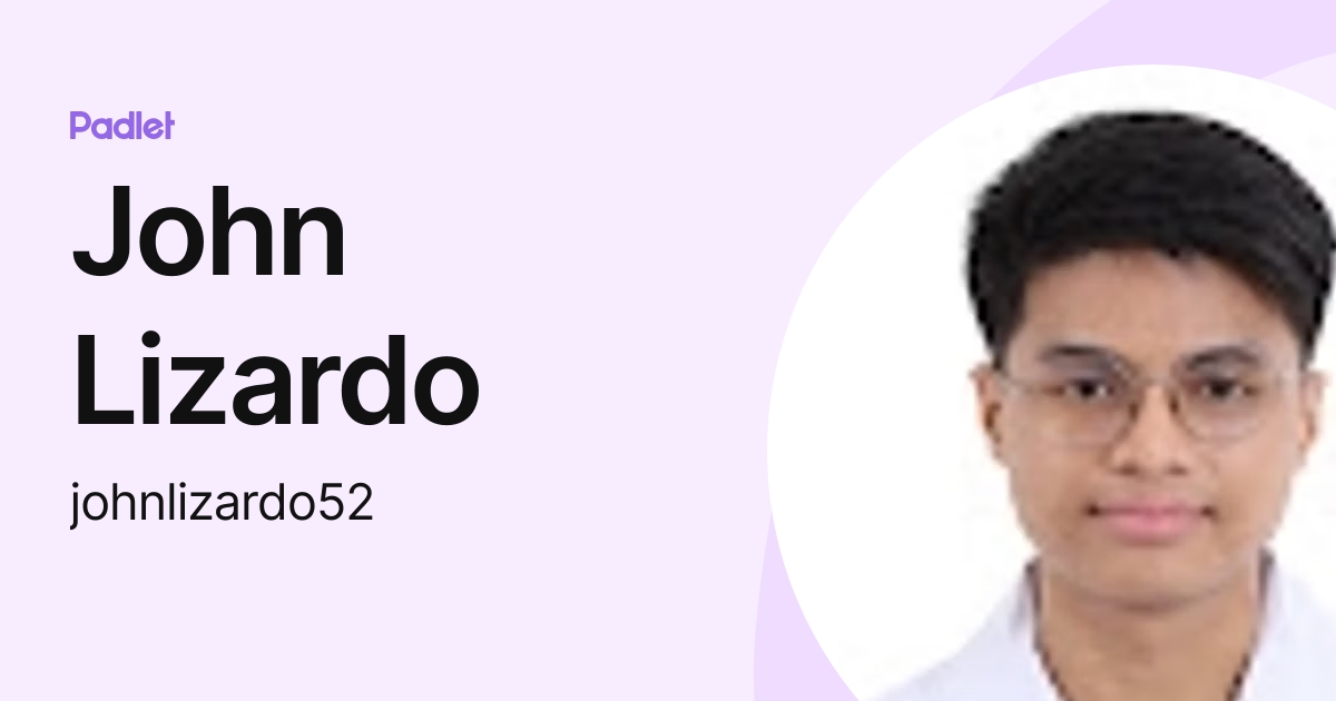 John Lizardo (johnlizardo52) profile | Padlet