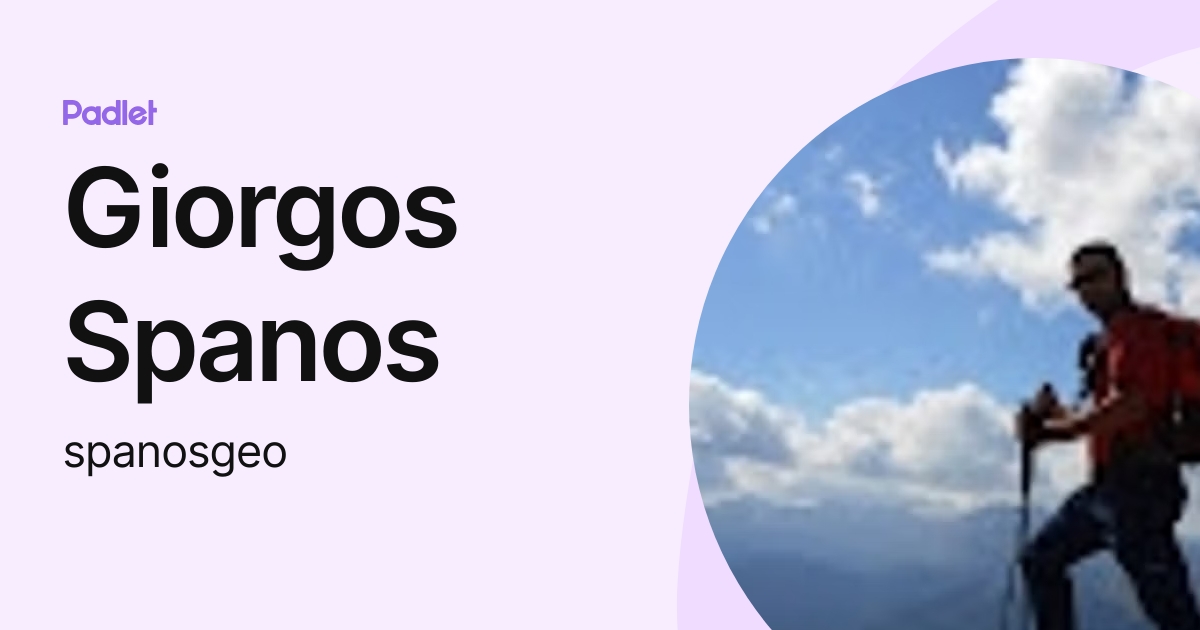 Giorgos Spanos (spanosgeo) profile | Padlet