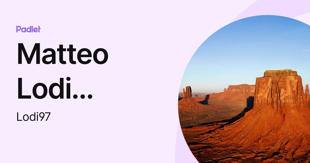 Matteo Lodi Rizzini (Lodi97) profile | Padlet