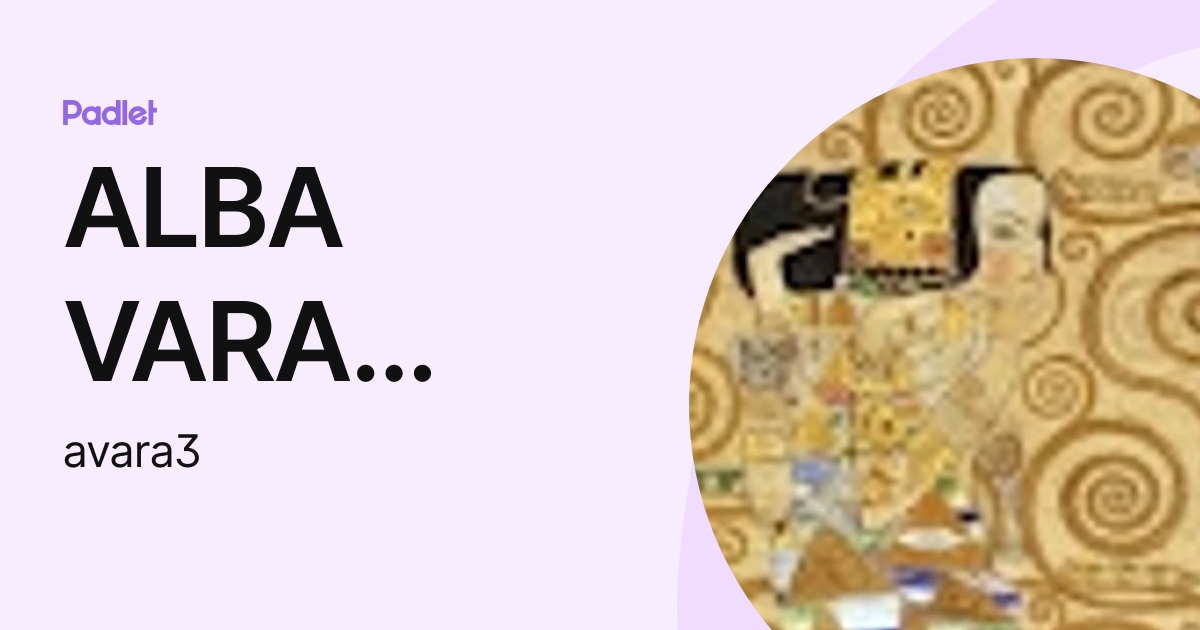 ALBA VARA CHIVA (avara3) profile | Padlet