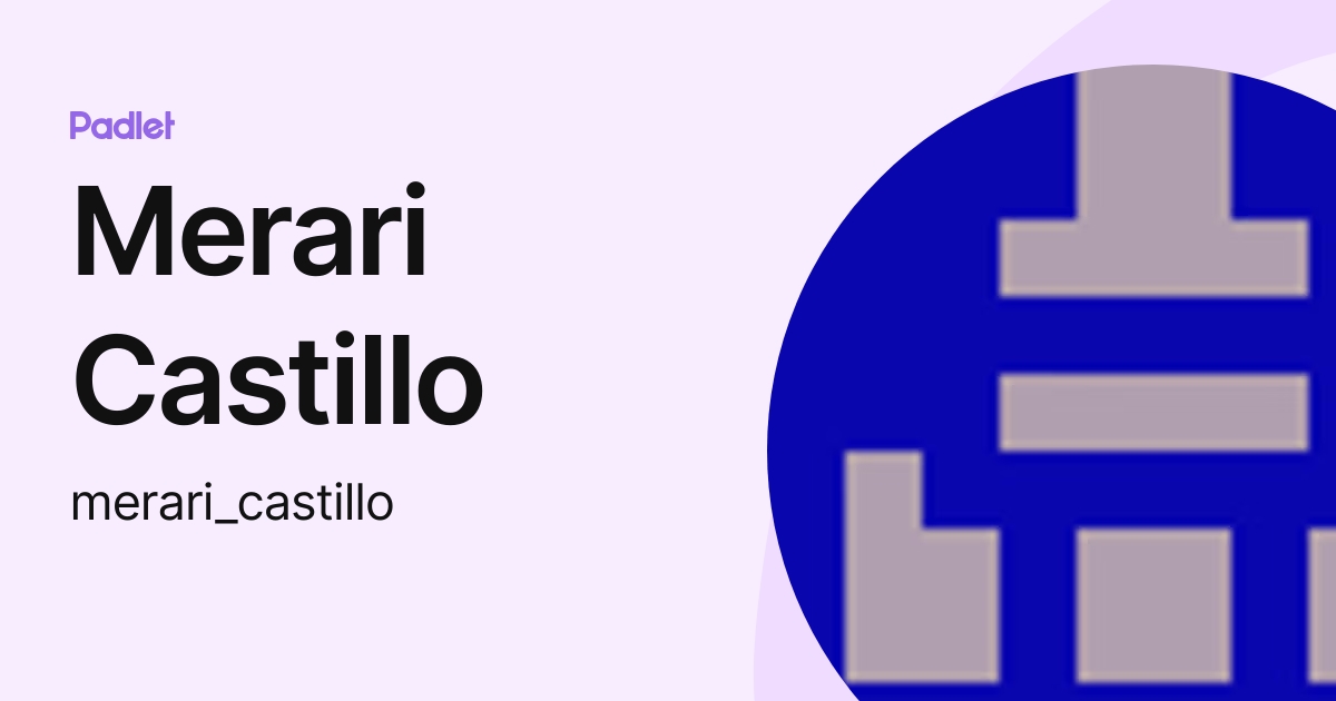Merari Castillo (merari_castillo) profile | Padlet