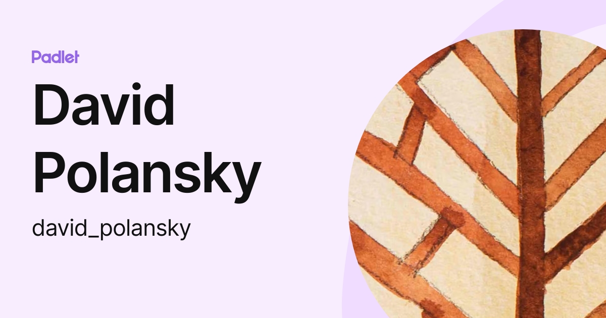 David Polansky (david_polansky) profile | Padlet