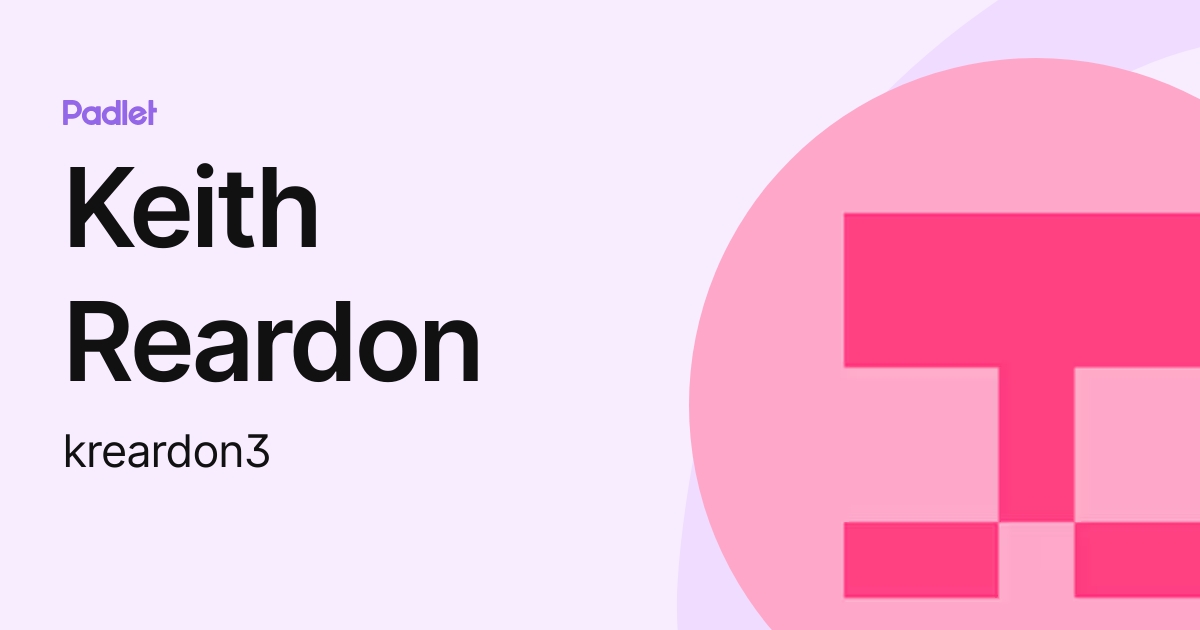Keith Reardon (kreardon3) profile | Padlet