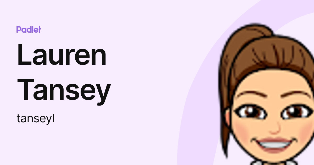 Lauren Tansey (tanseyl) profile | Padlet