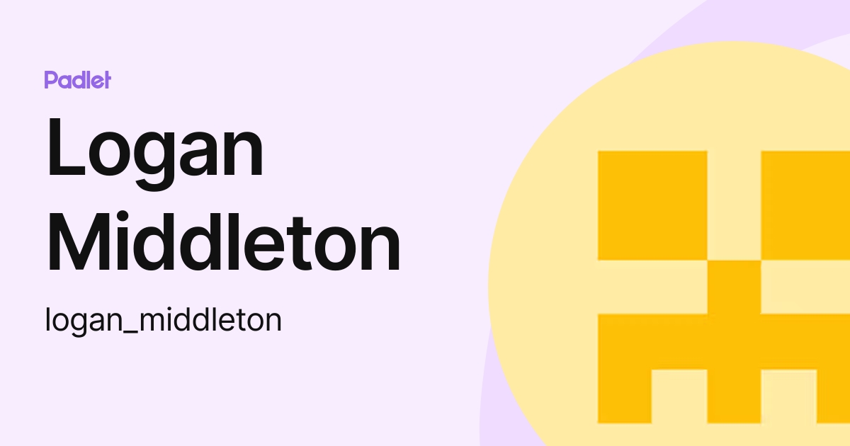 Logan Middleton (logan_middleton) profile | Padlet