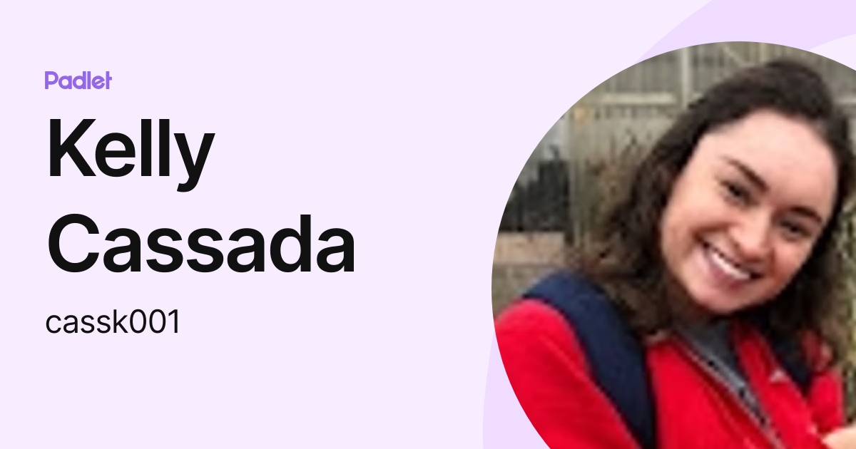 Kelly Cassada (cassk001) profile | Padlet