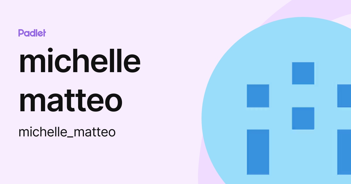 michelle matteo (michelle_matteo) profile | Padlet