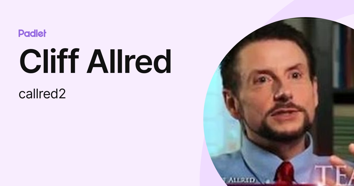 Cliff Allred (callred2) profile | Padlet