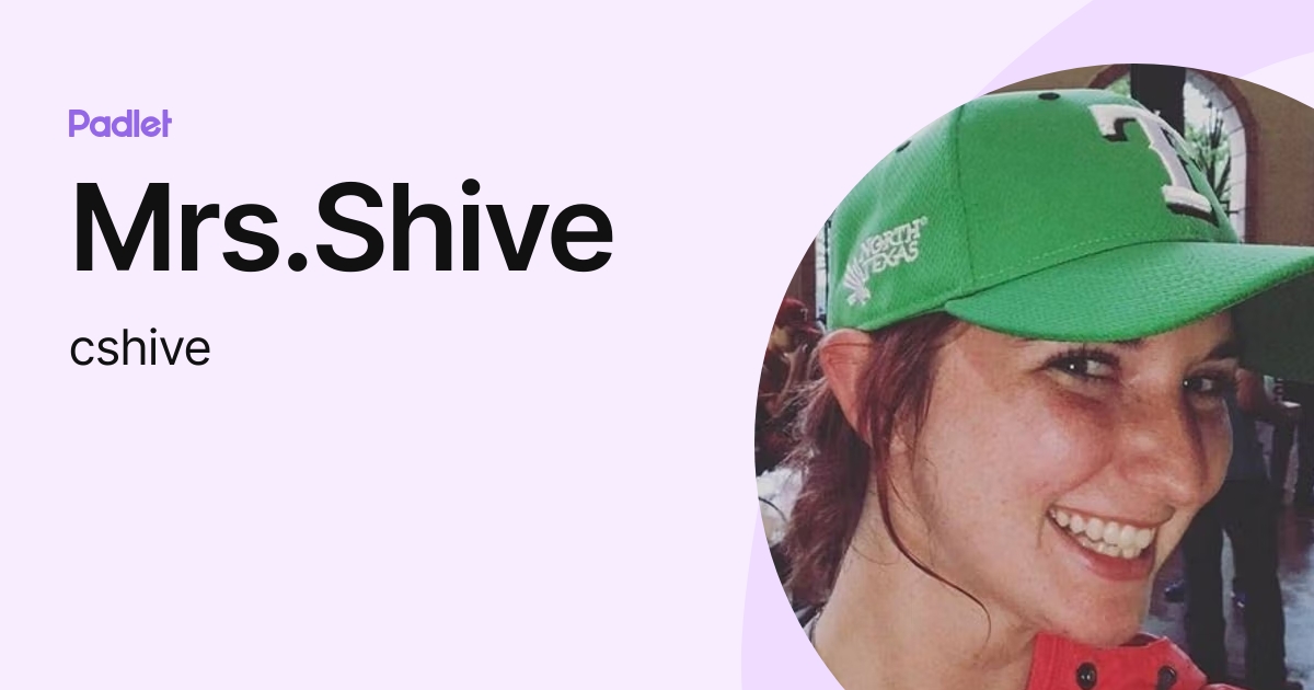 Mrs.Shive (cshive) profile | Padlet