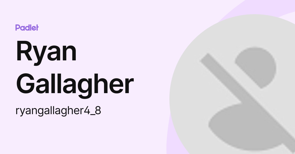 Ryan Gallagher (ryangallagher4_8) profile | Padlet