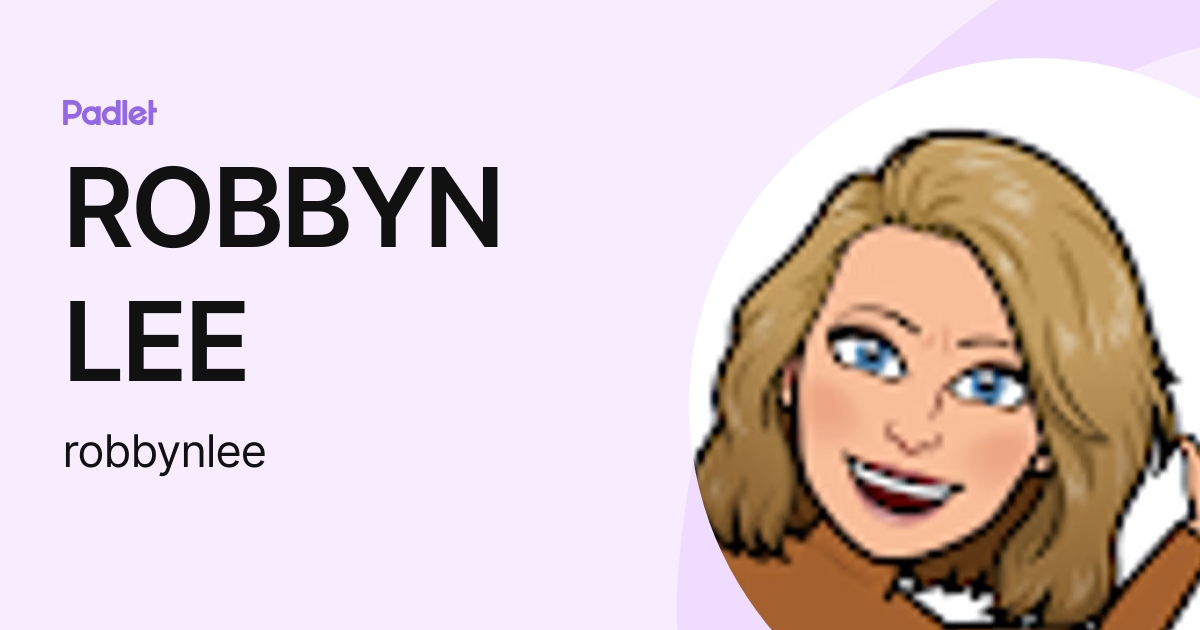 ROBBYN LEE (robbynlee) profile | Padlet
