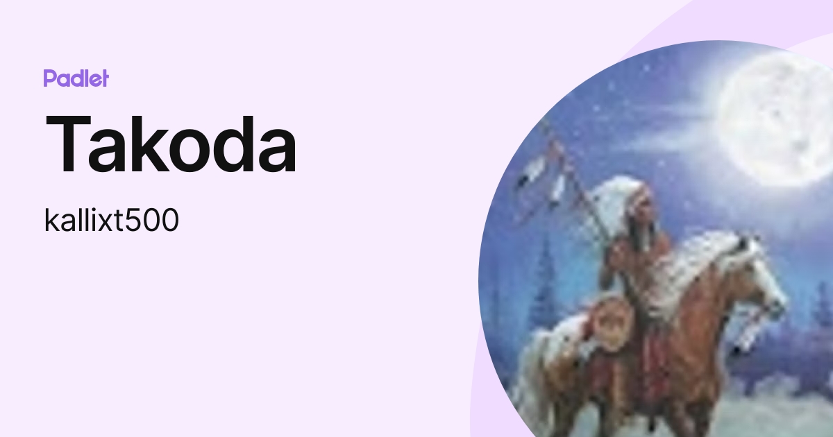 Takoda (kallixt500) profile | Padlet