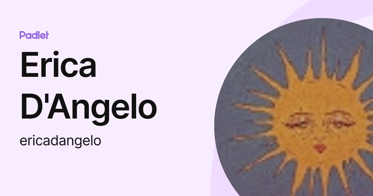 Erica D'Angelo (ericadangelo) profile | Padlet
