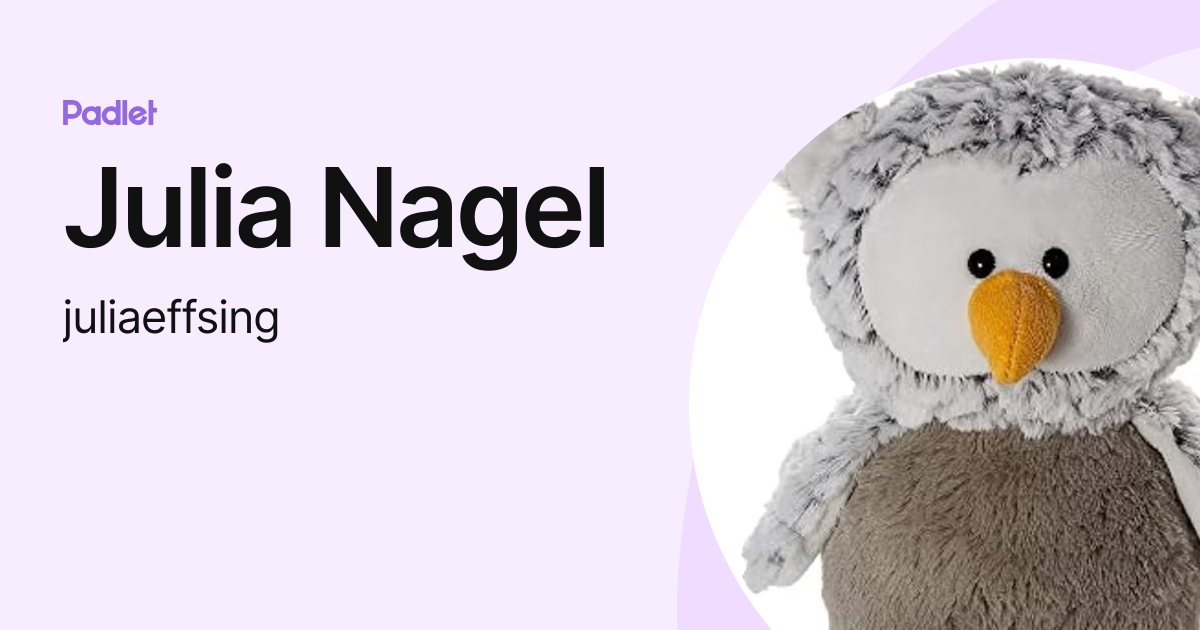 Julia Nagel (juliaeffsing) profile | Padlet