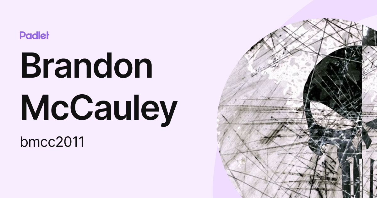 Brandon McCauley (bmcc2011) profile | Padlet