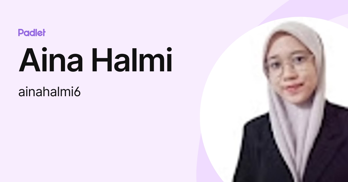 Aina Halmi (ainahalmi6) profile | Padlet