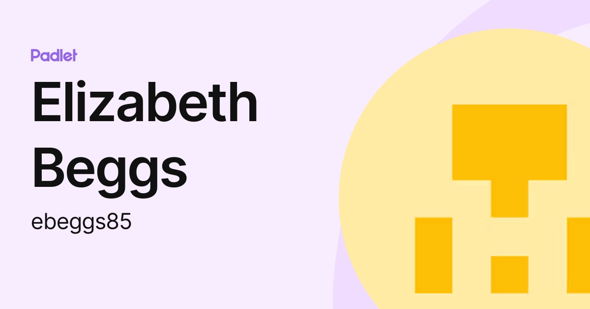 Elizabeth Beggs (ebeggs85) profile | Padlet