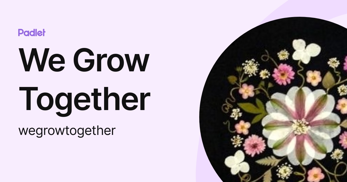 Rachel Rothman-Perkins (wegrowtogether) profile | Padlet