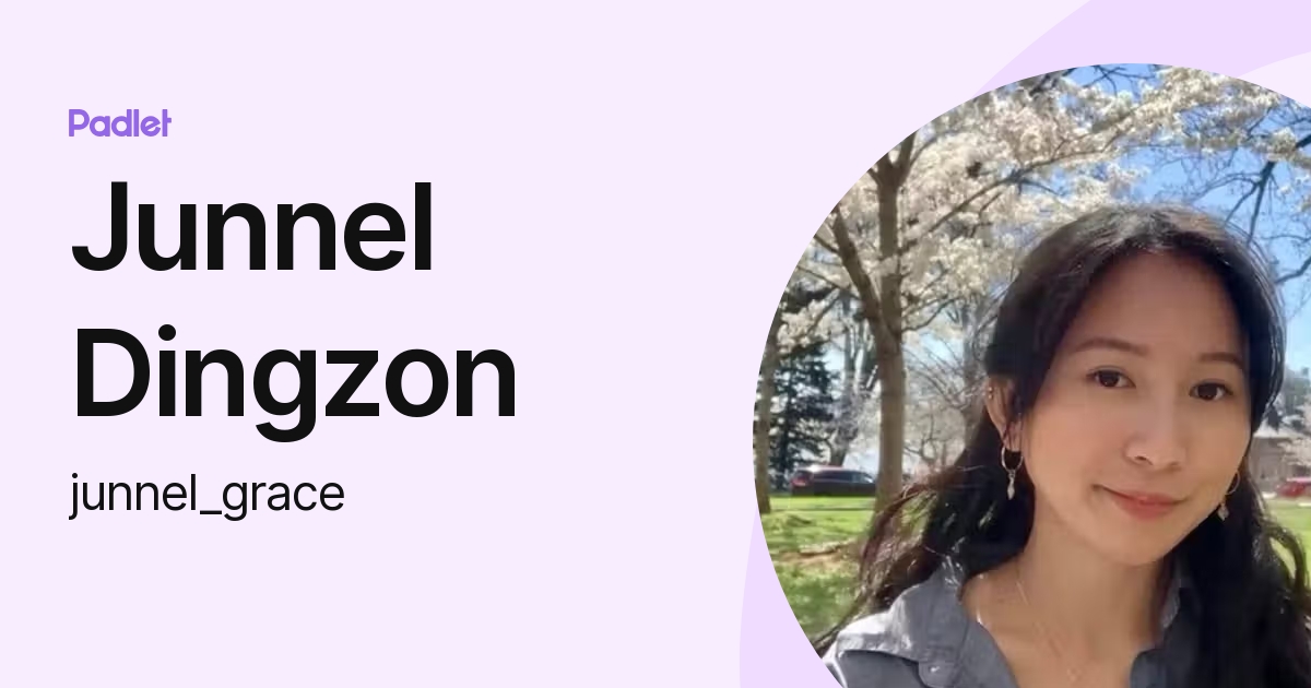 Junnel Dingzon (junnel_grace) profile | Padlet