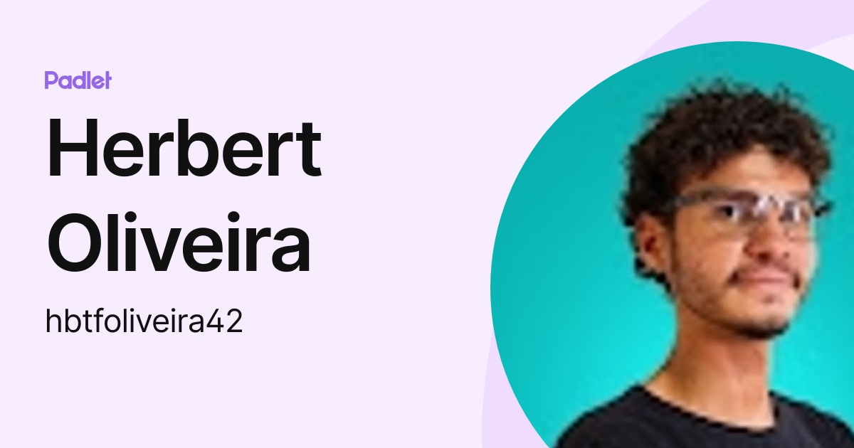 Herbert Oliveira (hbtfoliveira42) profile | Padlet