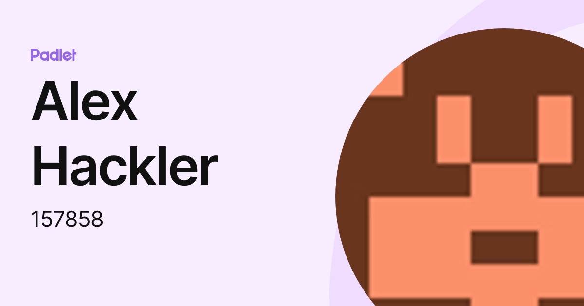 Alex Hackler (157858) profile | Padlet
