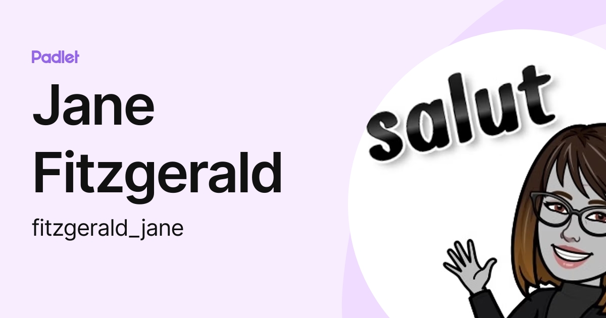 Jane Fitzgerald (fitzgerald_jane) profile | Padlet