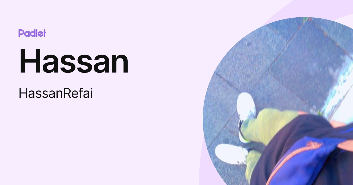 Hassan (HassanRefai) profile | Padlet