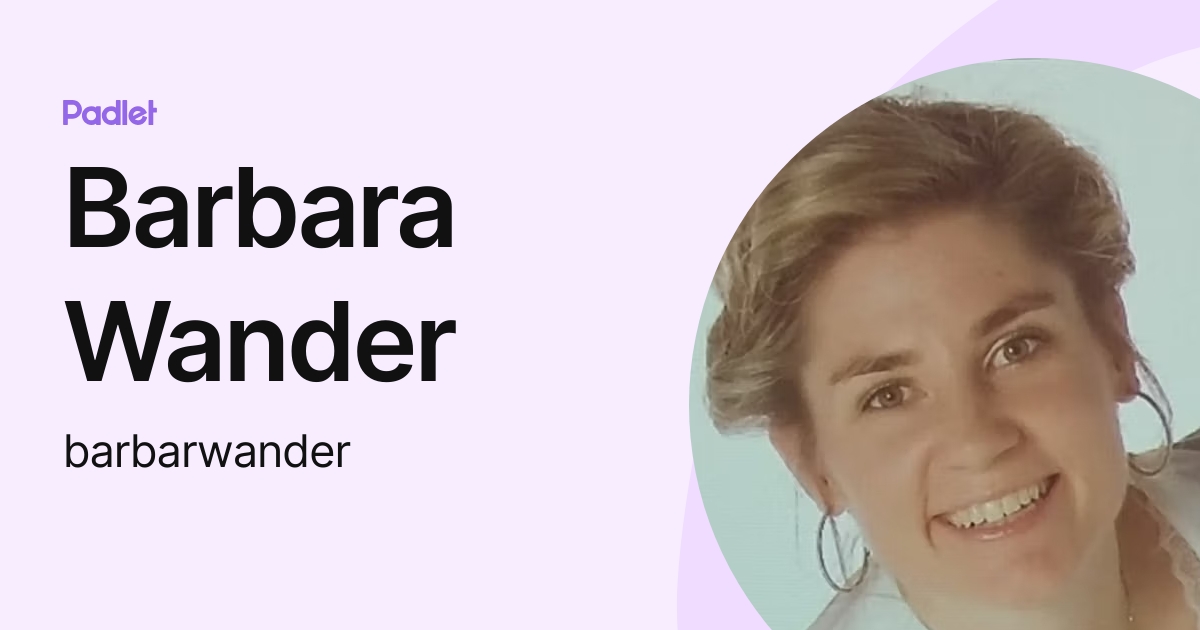 Barbara Wander (barbarwander) profile | Padlet