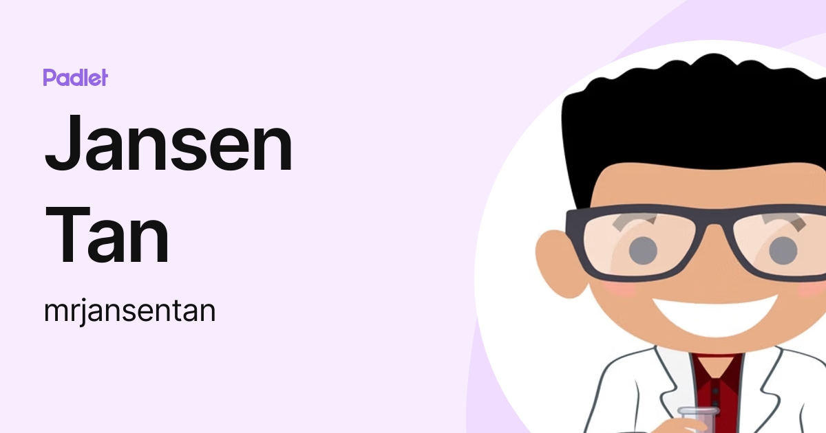 Jansen Tan (mrjansentan) profile | Padlet