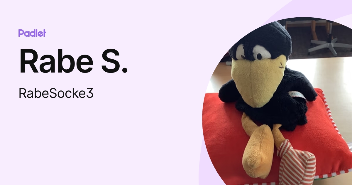 Rabe S. (RabeSocke3) profile | Padlet