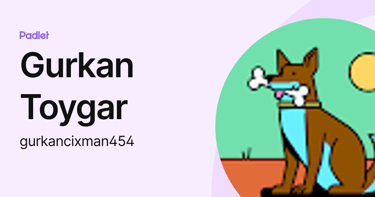 Gurkan Toygar (gurkancixman454) profile | Padlet