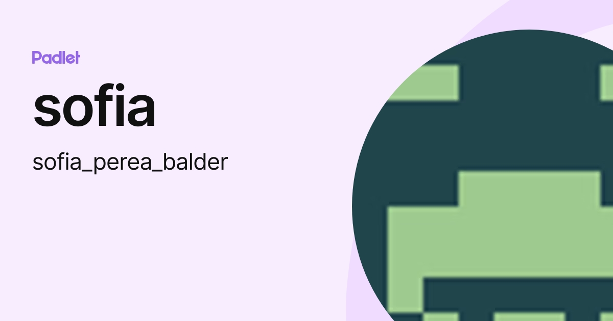 sofia (sofia_perea_balder) profile | Padlet