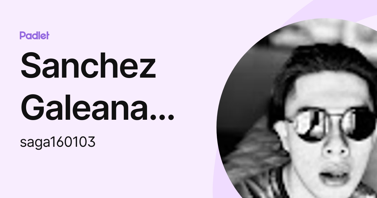 Sanchez Galeana Angel Kalid (saga160103) profile | Padlet