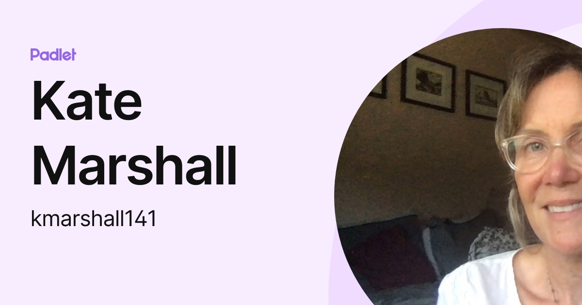 Kate Marshall (MarshallsMakers) profile | Padlet