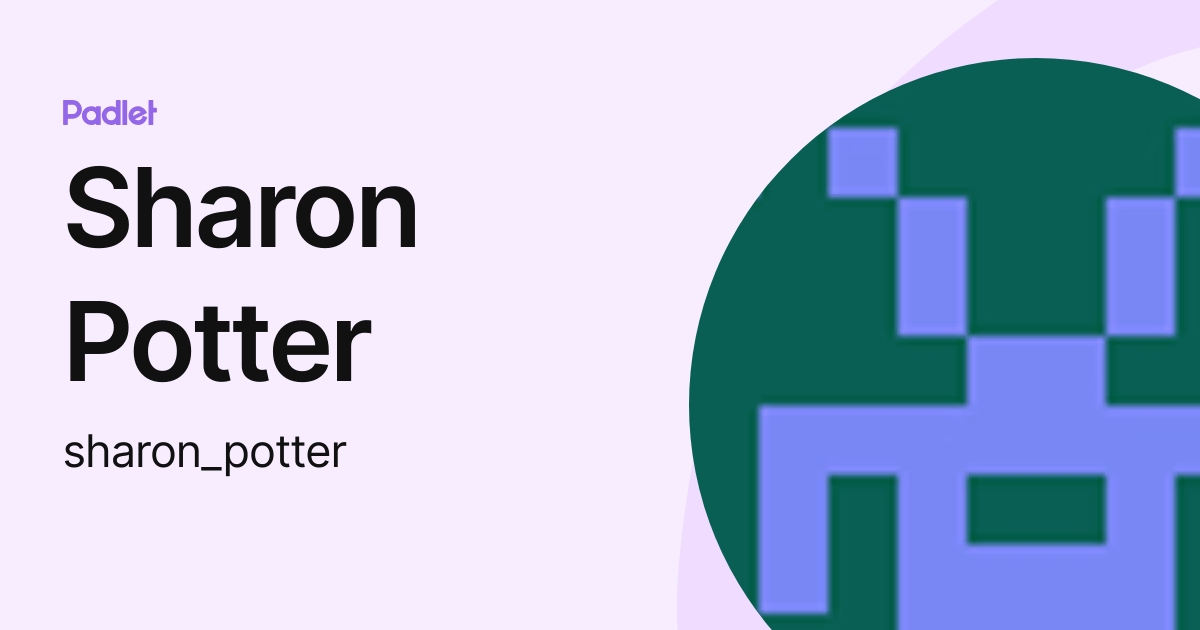 Sharon Potter (sharon_potter) profile | Padlet