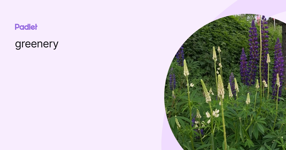 greenery profile | Padlet