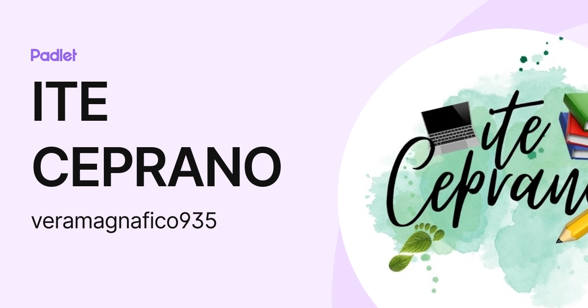 ITE CEPRANO (veramagnafico935) profile | Padlet